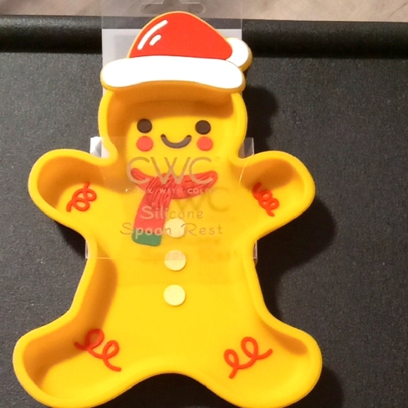 CWC-COOK WITH COLOR | Holiday | Yellow Gingerbread Man Silicone Spoon ...